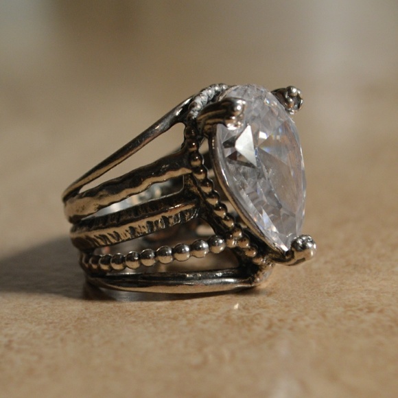 Paz Creations | Jewelry | 925 Sterling Silver Cz Gem Israel Ring | Poshmark